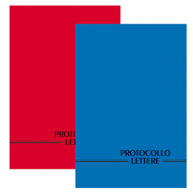 Registro - protocollo - lettere ricevute-spedite - uso mano - 21 x 31